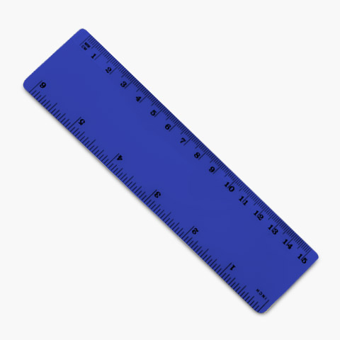 Bedrucktes Lineal mit Ihrem Logo - 15cm | ihr-werbedruck.de